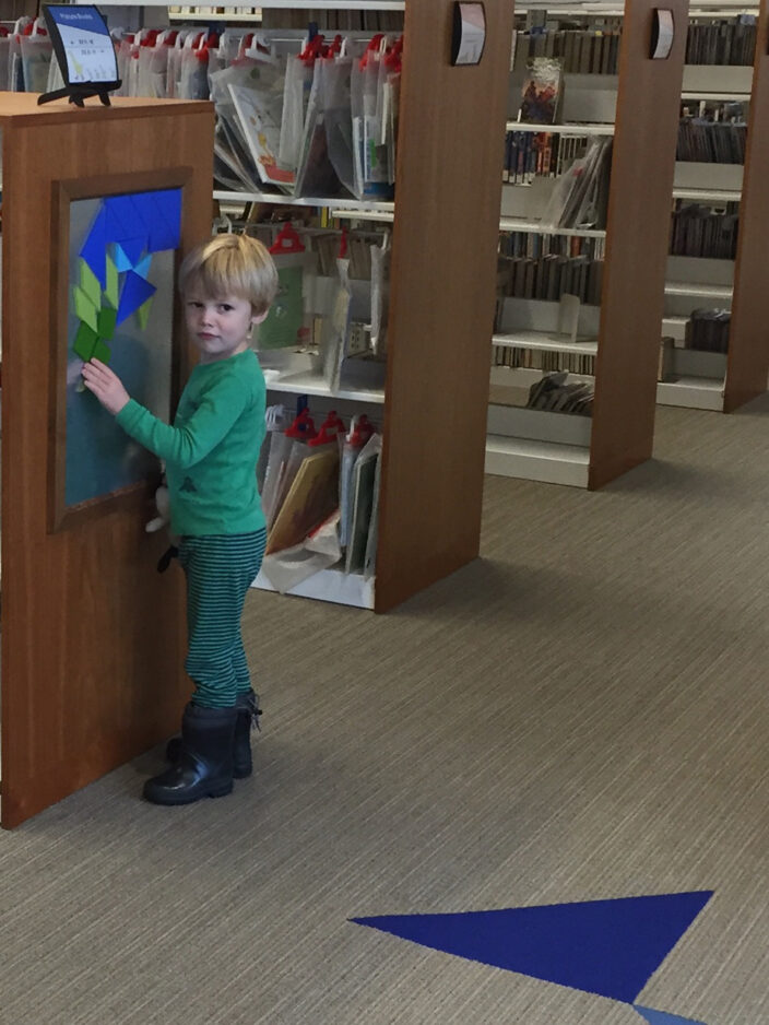 Tangram wall gives kids place to imagine in Kaysville library | News ...